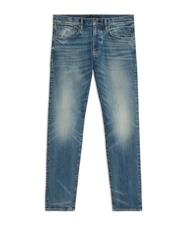 Hugo Boss X David Beckham Light-wash Straight-leg Jeans