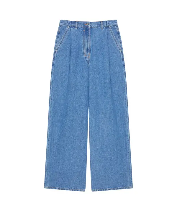 Givenchy Wide-leg Baggy Jeans - Deep Blue