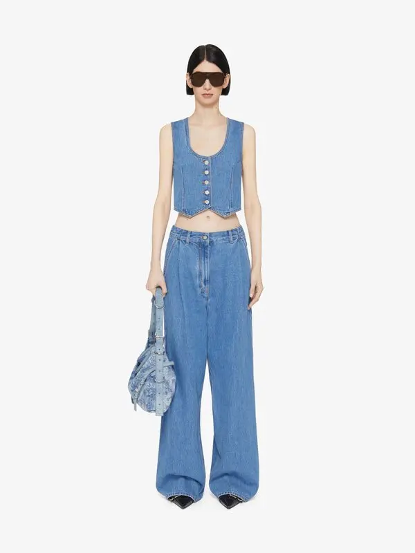 Givenchy Wide-leg Baggy Jeans - Deep Blue