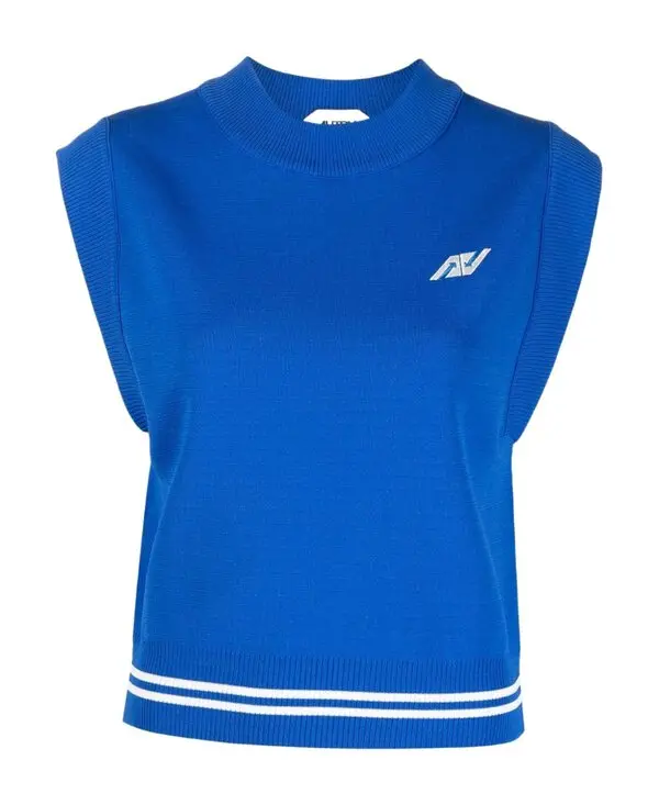 AUTRY Boxy-fit Vest - Blue