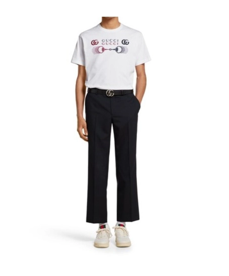 Gucci Logo Printed Crewneck T-shirt - White