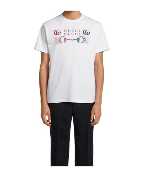 Gucci Logo Printed Crewneck T-shirt - White