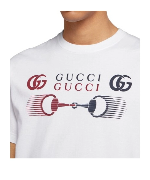 Gucci Logo Printed Crewneck T-shirt - White