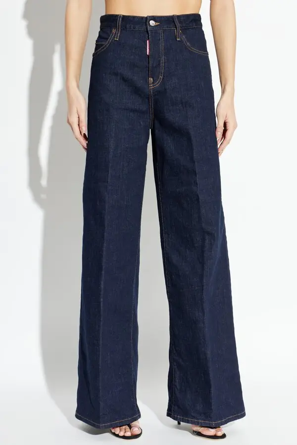 Dsquared2 Baggy Logo Patch Jeans