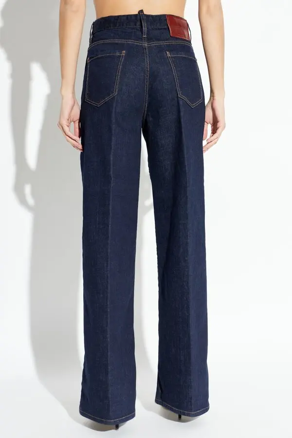 Dsquared2 Baggy Logo Patch Jeans