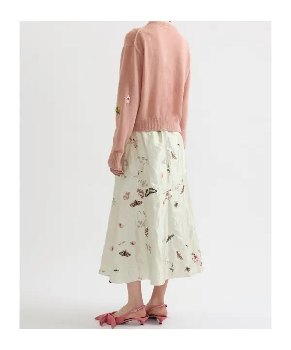 Erdem Printed A-line Skirt