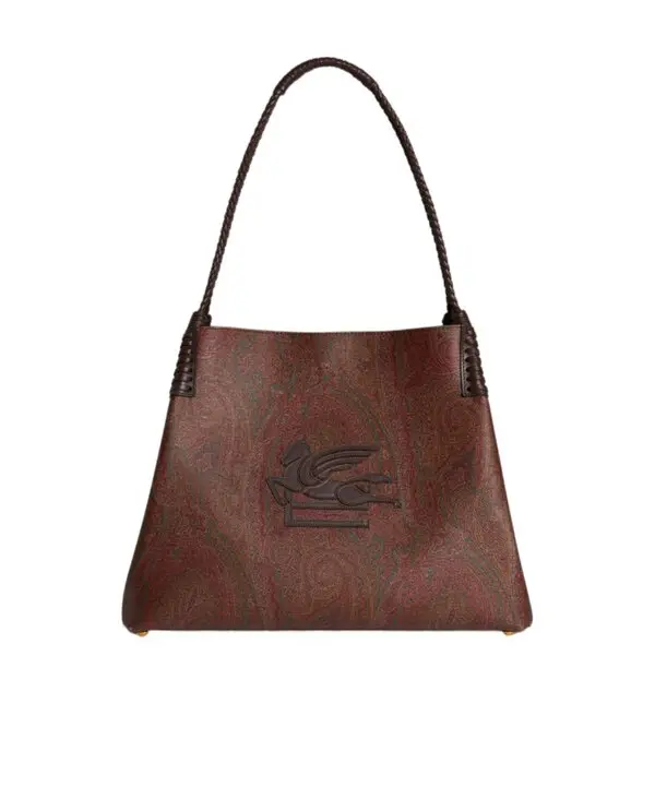 Etro Medium Paisley Libra Tote Bag - Brown
