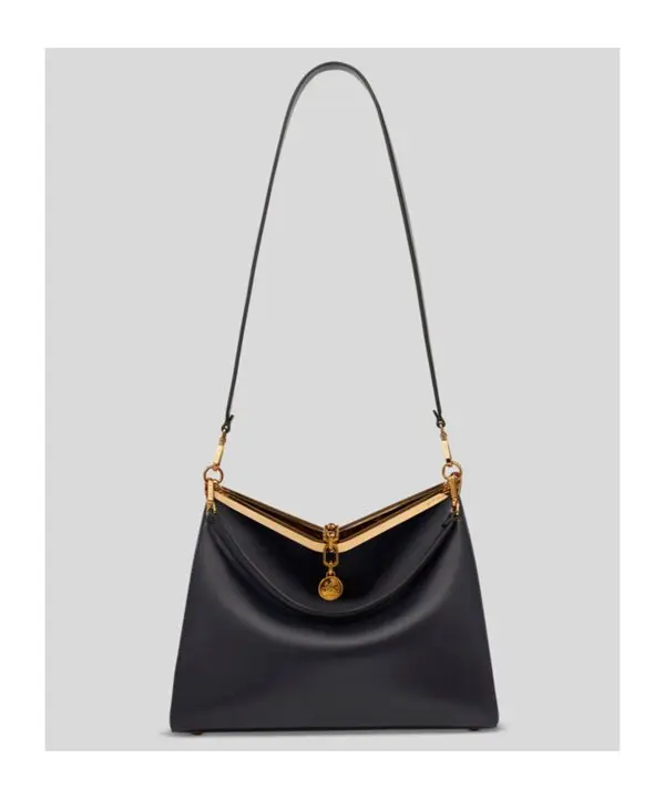 Etro Large Vela Bag With Top Handle And Shoulder Strap