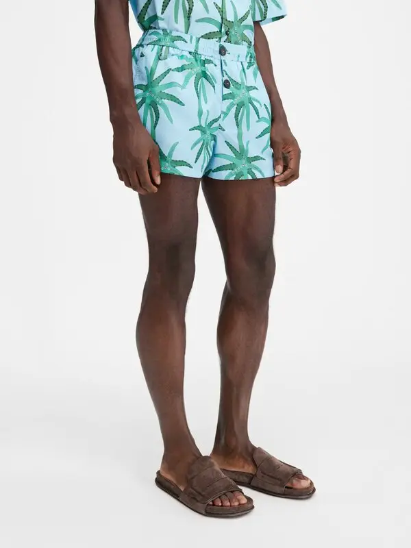 Jacquemus Puntini Elastic-waist Swimsuit - Blue