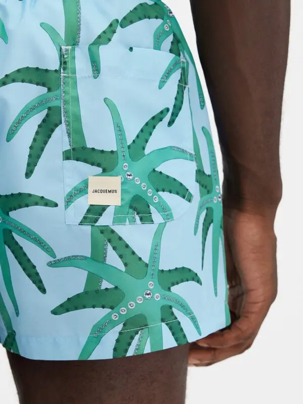 Jacquemus Puntini Elastic-waist Swimsuit - Blue