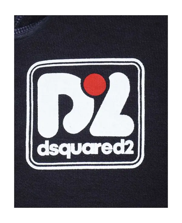Dsquared2 Logo Print Zip-up Hoodie