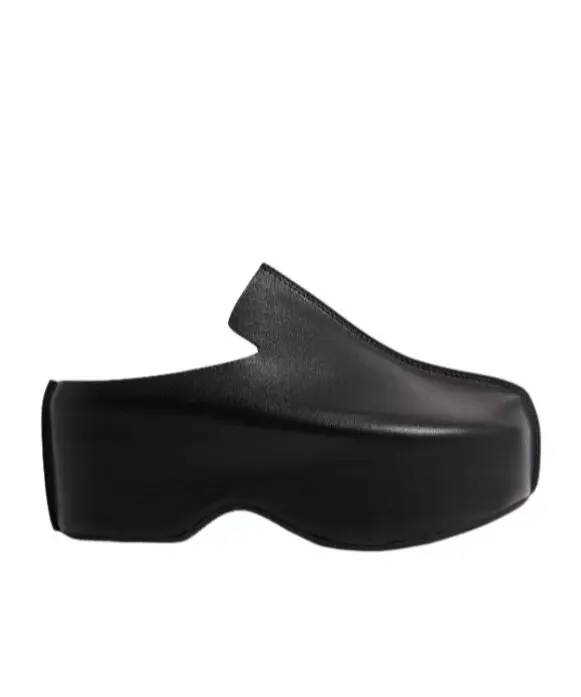 J.W.ANDERSON Platform Clog Heeled Leather Mules