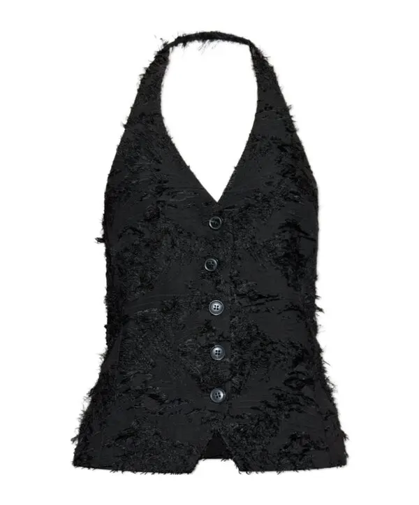 SAMSOE SAMSOE Salazio Feathered Halterneck Top