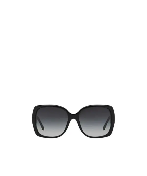 Burberry Square Frame Sunglasses With Logo Design - Black