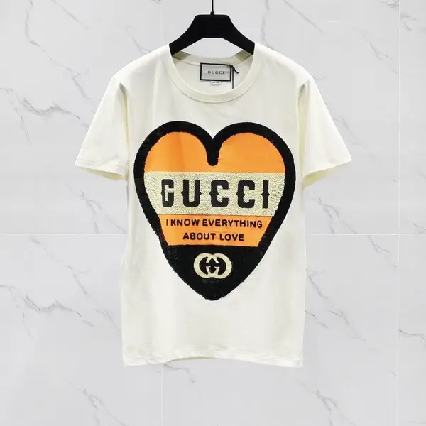 Gucci Heart Sequin T-shirt