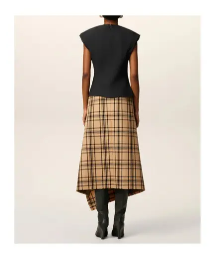 AMI Paris Sleeveless Top With Raw Edge Trimming