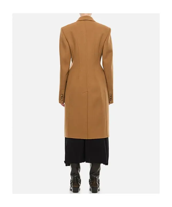 Sportmax Double-breasted Long-sleeved Coat