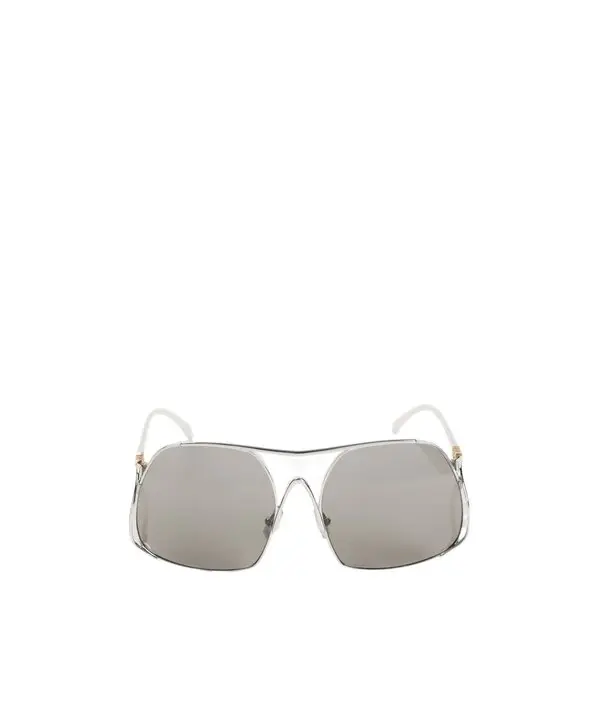 Miu Miu Pilot Frame Full Rim Sunglasses - Gray