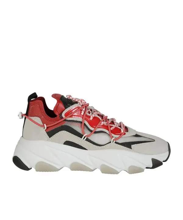 Ash Lace-up Sneakers With Round Toe - Multicolor