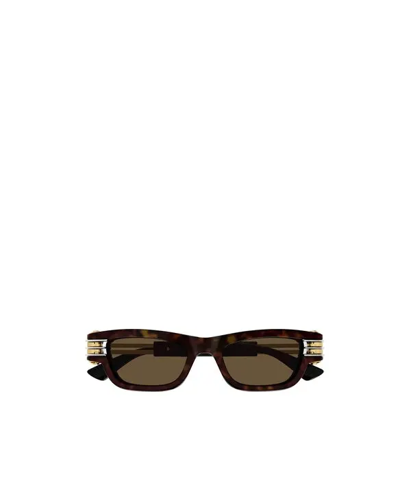 Bottega Veneta Rectangular Sunglasses - Black