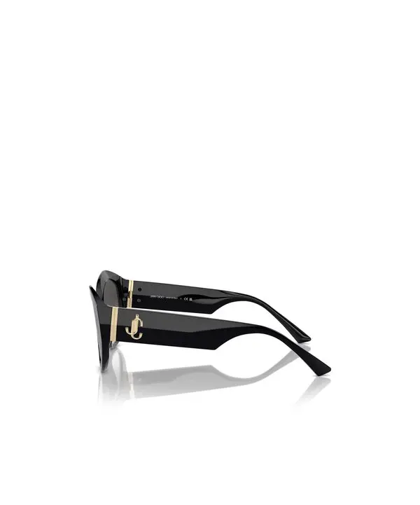 JIMMY CHOO Geometric Frame Sunglasses - Black