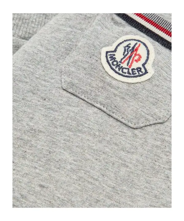 Moncler Tracksuit With Logo Patch And Striped Trim