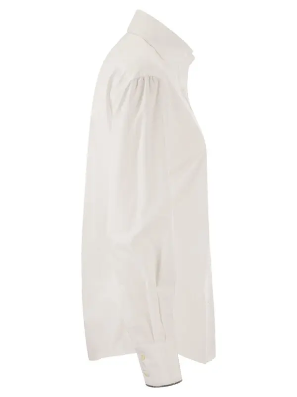 Brunello Cucinelli Long Sleeve Shirt With Moniline Trim