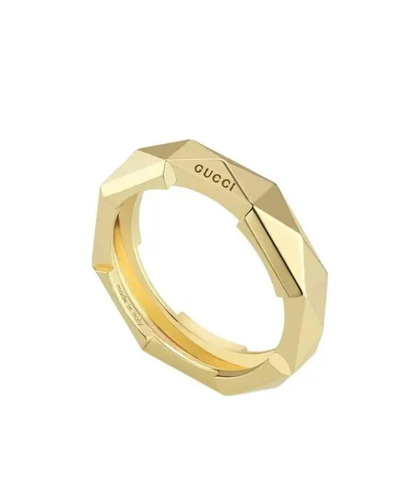 Gucci Gold Logo Ring - Yellow