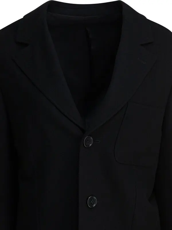 Celine Tailored Jacket In Cashmere Flannel - Black