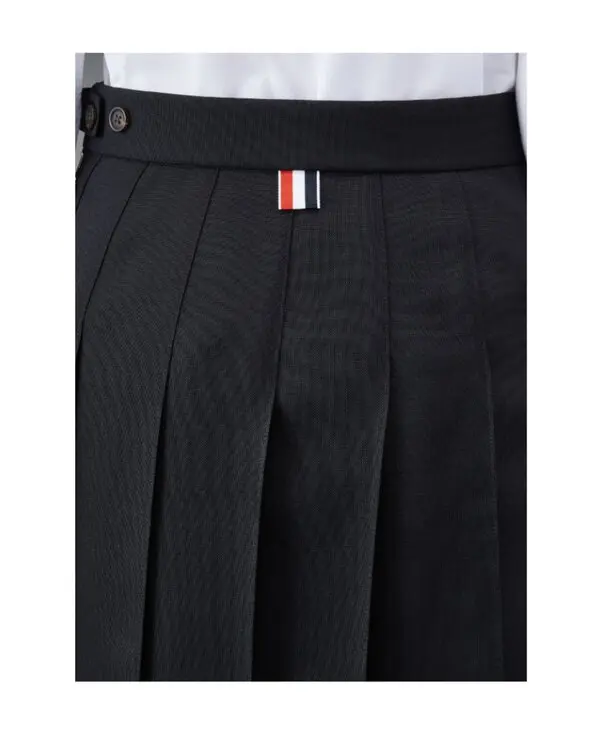 Thom Browne Pleated Mini Skirt - Black