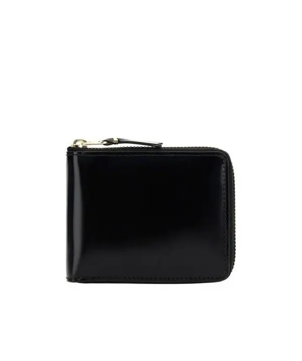 Comme Des Garçons Zipped Bi-fold Wallet - Black