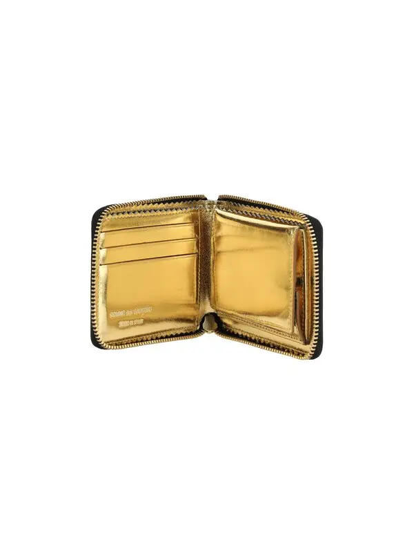 Comme Des Garçons Zipped Bi-fold Wallet - Black