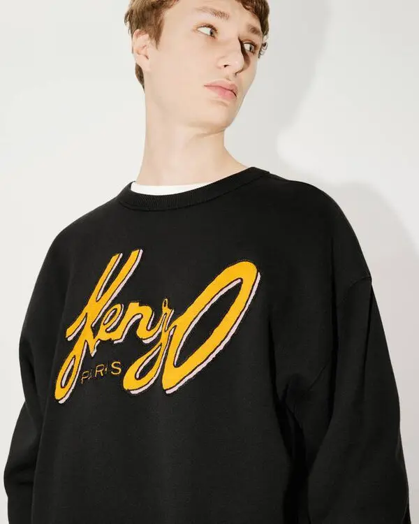 Kenzo Embroidered Logo Crewneck Sweatshirt