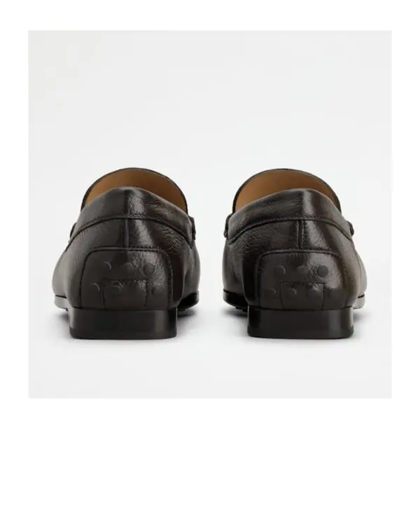 TOD'S Gommino Almond Toe Loafers - Brown