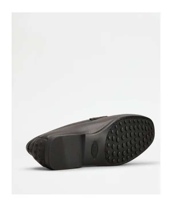 TOD'S Gommino Almond Toe Loafers - Brown