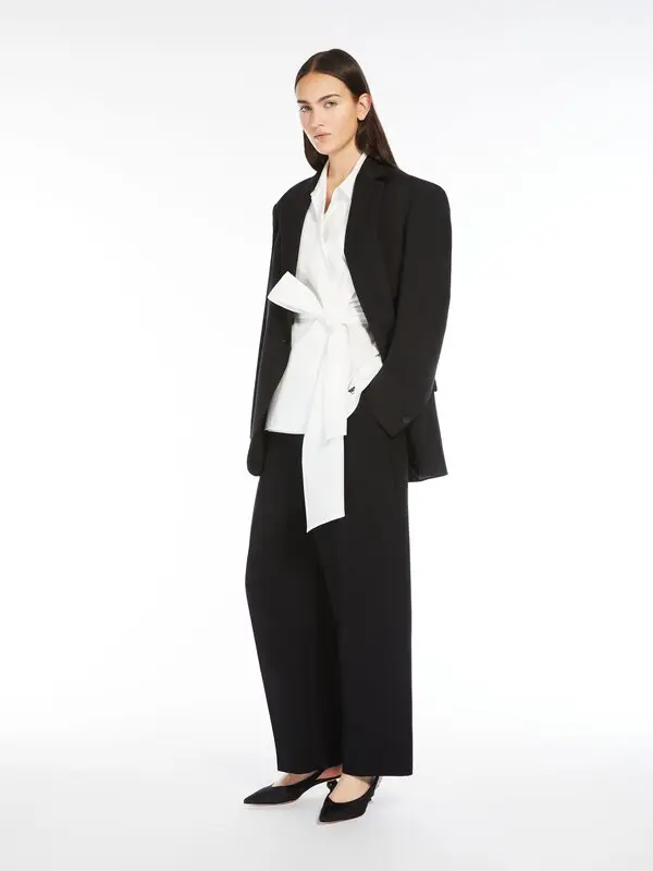 Max Mara High Waist Straight Leg Tailored Trousers