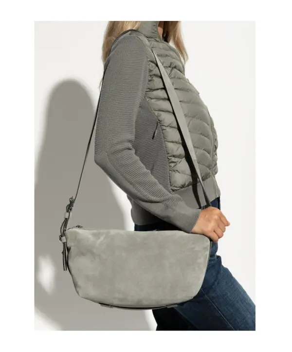 Moschino Embossed Zipped Shoulder Bag