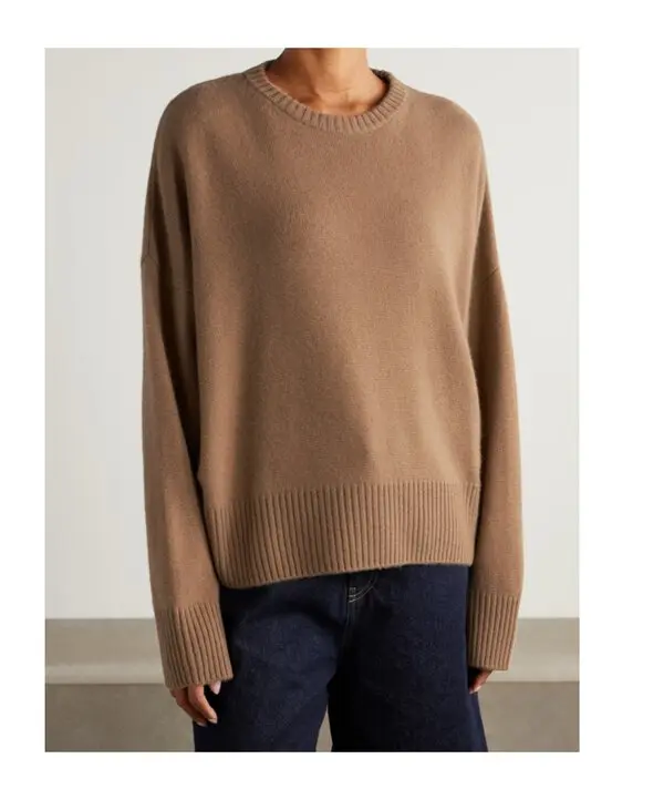 Loulou De Saison Anton Crew-neck Cashmere Sweater - Brown