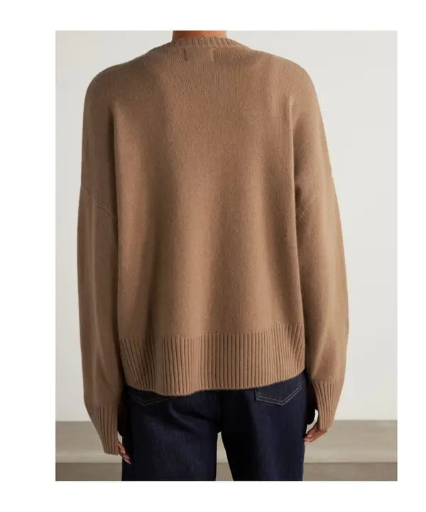 Loulou De Saison Anton Crew-neck Cashmere Sweater - Brown