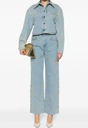 Giuseppe Di Morabito High-rise Straight-leg Jeans