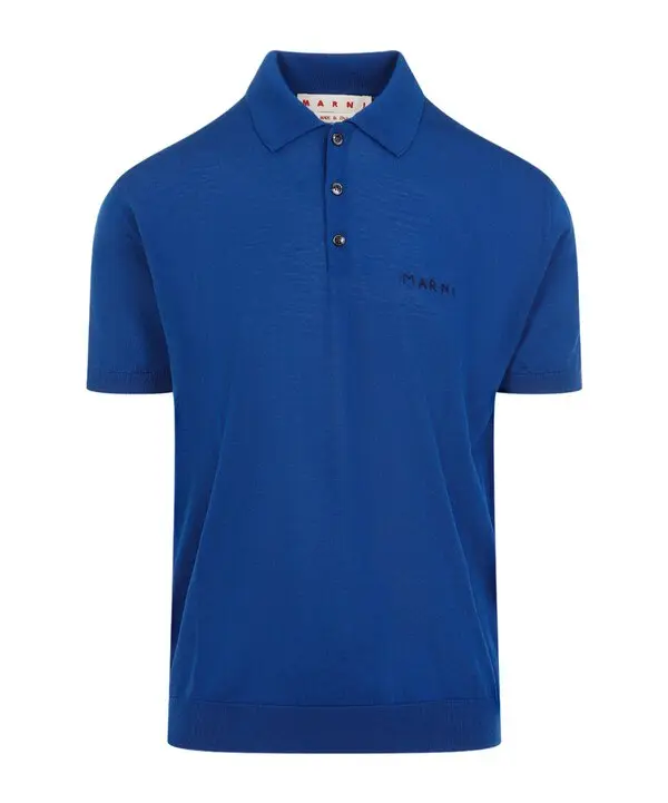 Marni Embroidered Short-sleeve Polo Shirt