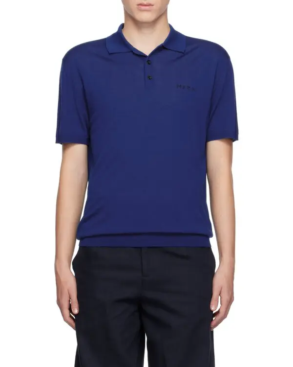 Marni Embroidered Short-sleeve Polo Shirt
