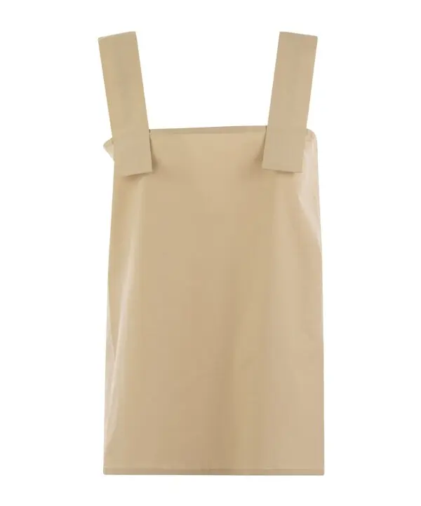 Antonelli Firenze Flared Wide-strap Top - Nude