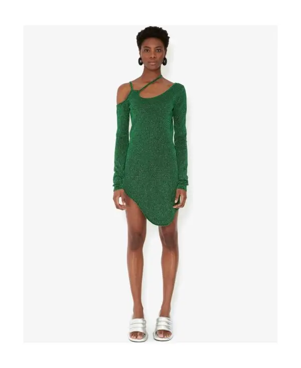 J.W.ANDERSON Jw Anderson Asymmetric Hem Long-sleeved Dress