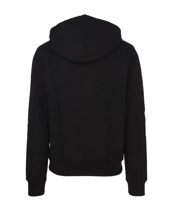 LANVIN Logo Hooded Sweater - Black