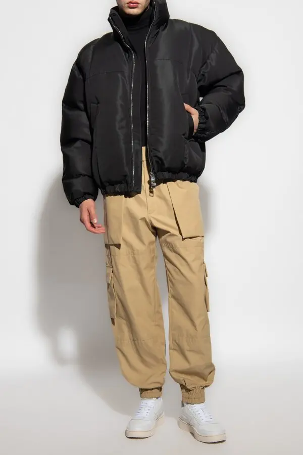 Alexander McQueen Long Sleeved Padded Jacket - Black