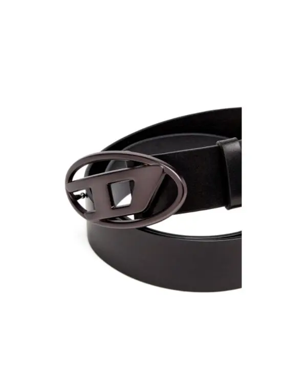 DIESEL® Oval-d Buckle Belt - Black