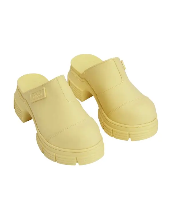 GANNI City Round Toe Slip-on Mules