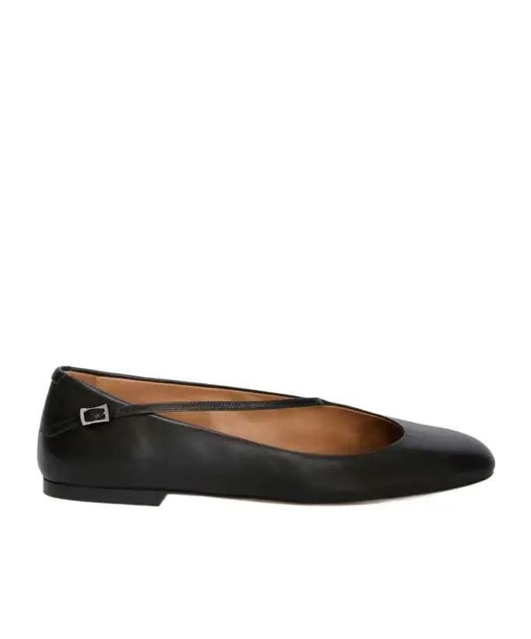 JIL SANDER Ballerinas With Adjustable Strap - Black