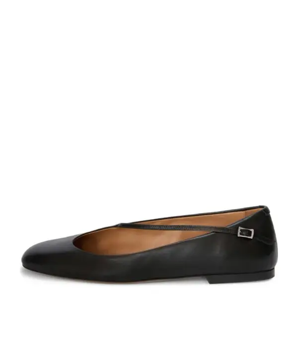 JIL SANDER Ballerinas With Adjustable Strap - Black